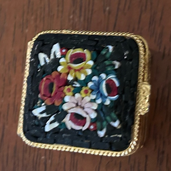 Accessories | Vintage Tiny Micro Mosaic Pill Trinket Box Made In Italy ...